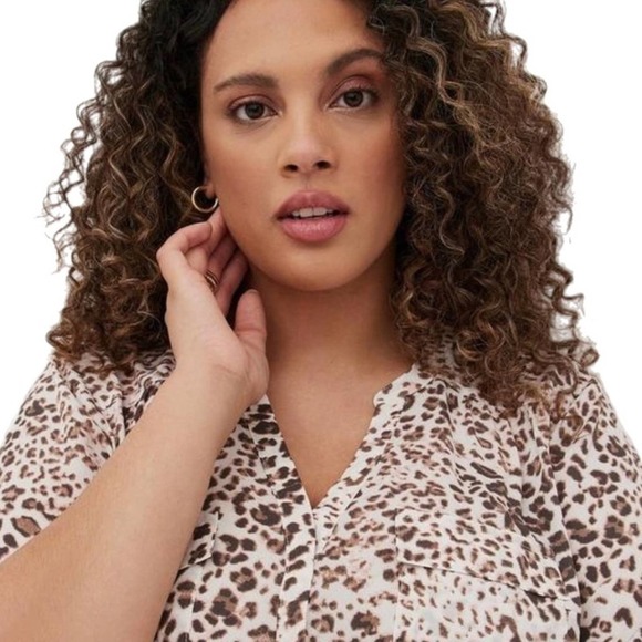torrid | Tops | Torrid Harper Blouse In Leopard | Poshmark